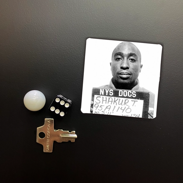 Tupac Shakur Mugshot Square Magnet – Madcap & Co