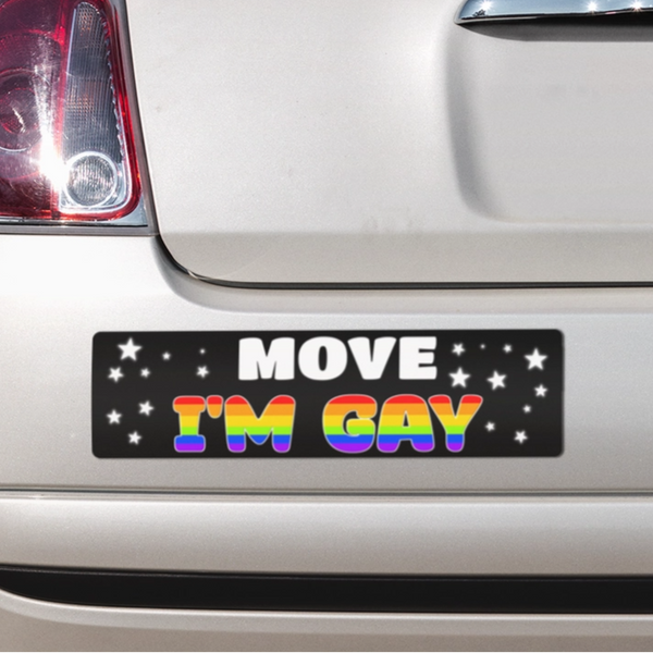 Move, I'm Gay Vinyl Bumper Sticker – Madcap & Co