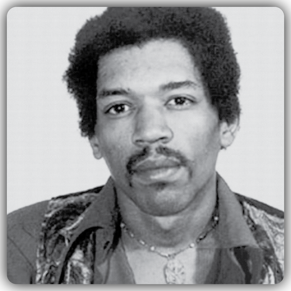 Jimi Hendrix Mugshot Sticker – Madcap & Co