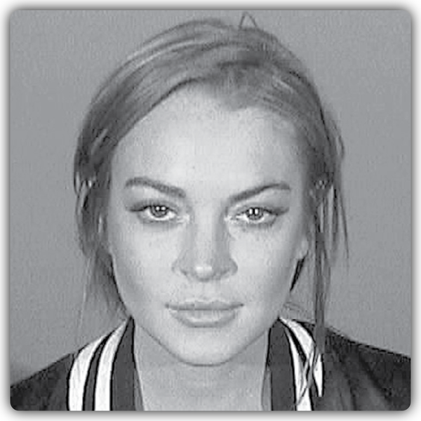 Lindsay Lohan Mugshot Sticker – Madcap & Co
