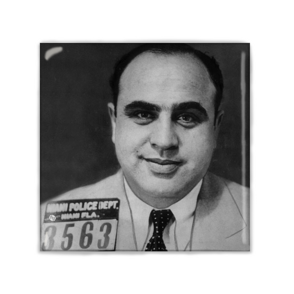 Al Capone Mugshot Square Magnet – Madcap & Co