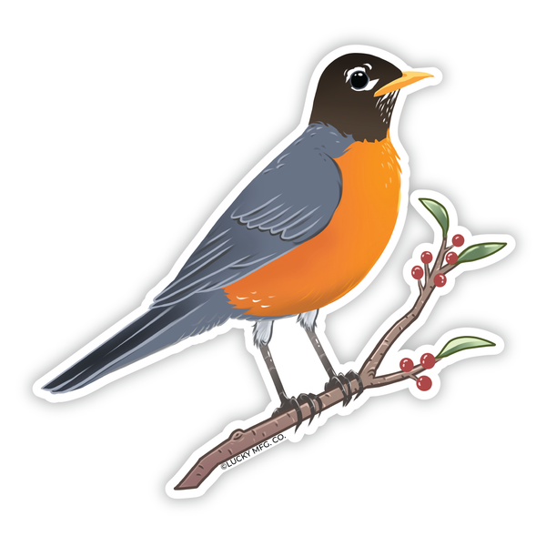 American Robin Sticker – Madcap & Co