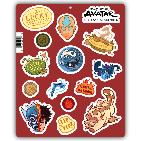 Avatar the Last Airbender Vinyl Sticker Sheet – Madcap & Co