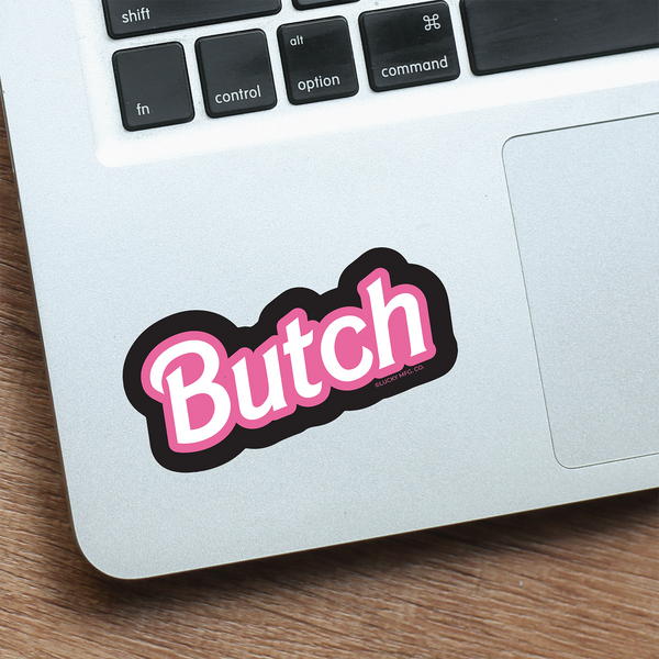 Butch Barbie Font Vinyl Sticker – Madcap & Co