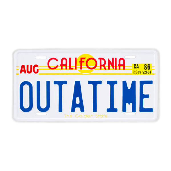OUTATIME License Plate – Madcap & Co