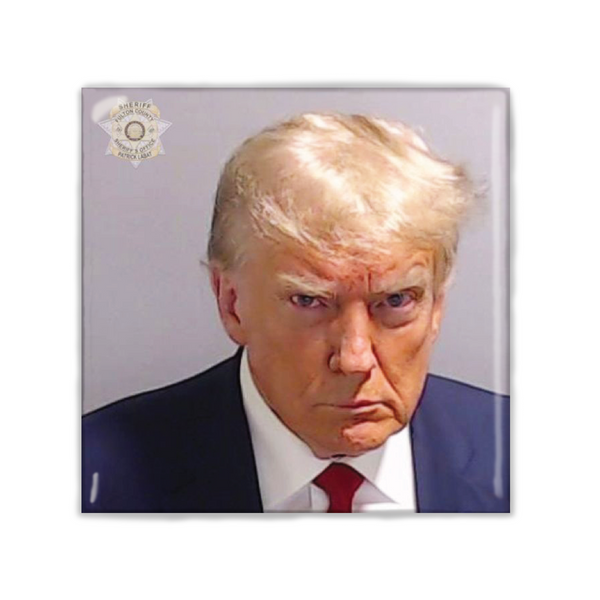 Donald Trump Mugshot Square Magnet – Madcap & Co
