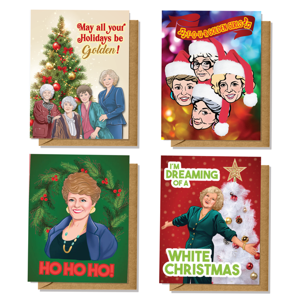 Golden Girls Holiday/Christmas Greeting Card Pack - 8 Cards & Envelope ...