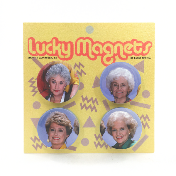 Golden Girls Button Magnets Set of 4 Rose Blanche Sophia Dorothy Betty ...
