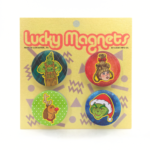 How the Grinch Stole Christmas Button Magnets Set of 4 – Madcap & Co