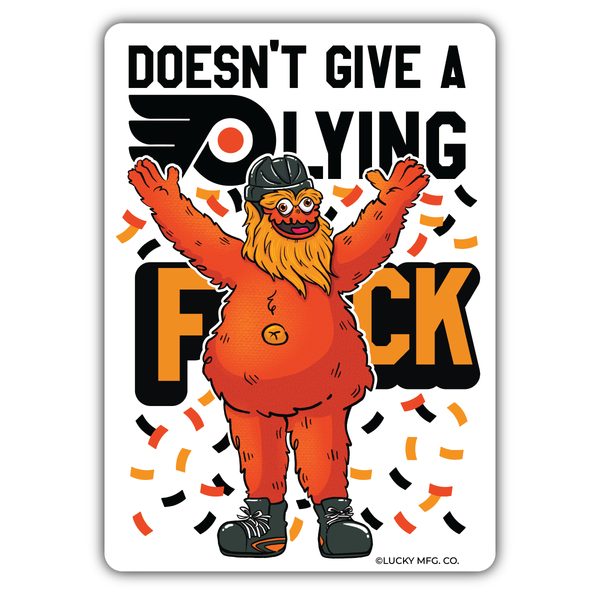 Gritty Doesn't Give A Flying F**k Sticker – Madcap & Co