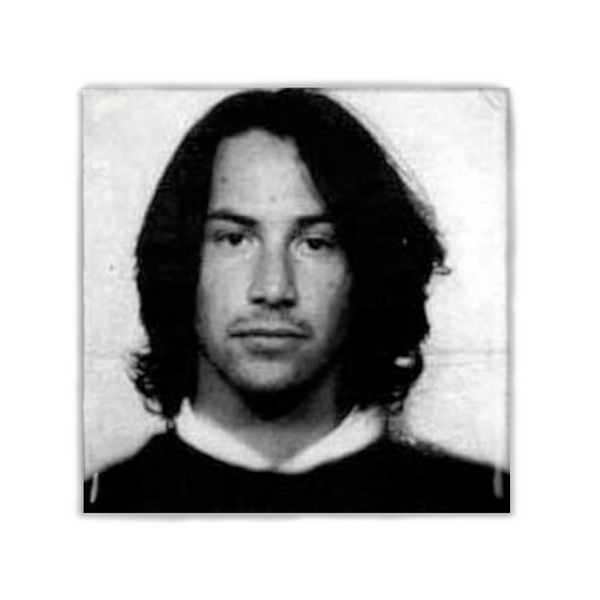 Keanu Reeves Mugshot Square Magnet – Madcap & Co