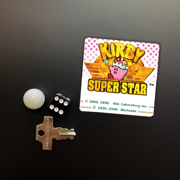 Kirby Superstar Game Start Screen Square Magnet – Madcap & Co