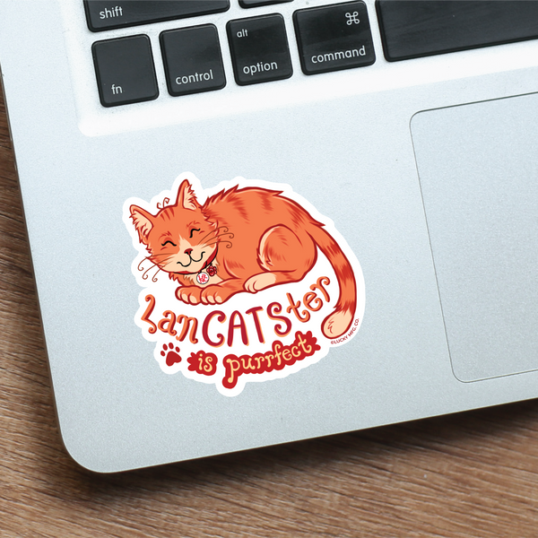 Lan CATS Ter is Purrfect Vinyl Sticker – Madcap & Co