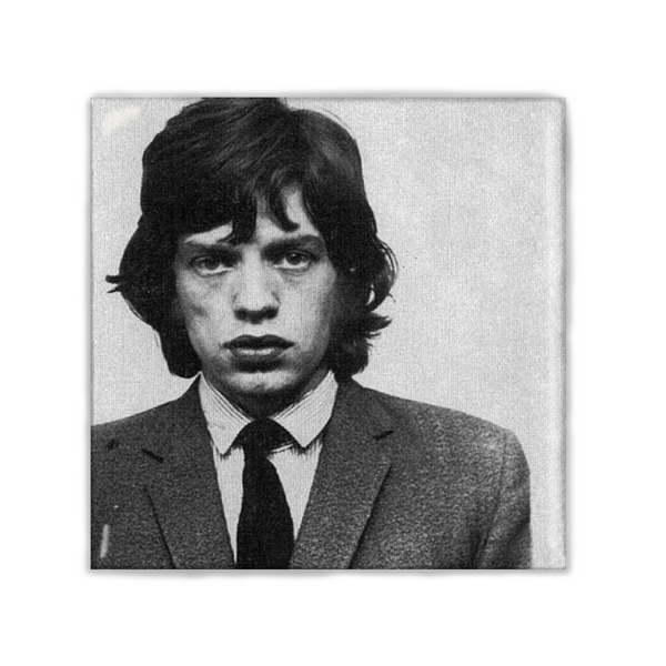 Mick Jagger Mugshot Square Magnet – Madcap & Co