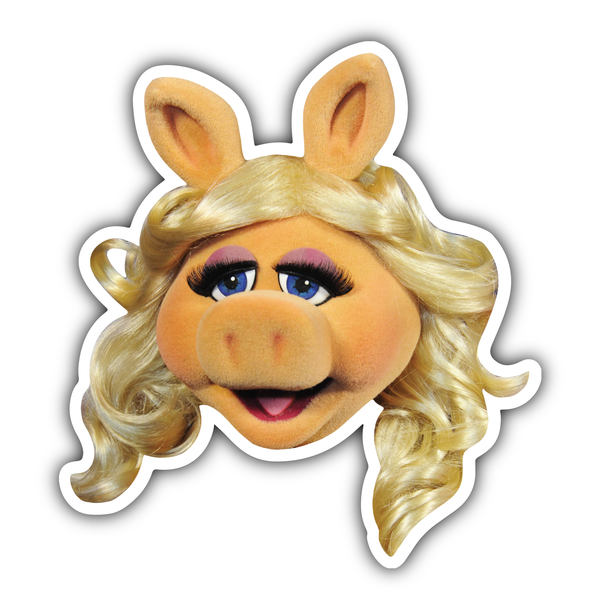 Miss Piggy Celebrity Head Vinyl Sticker - Muppets – Madcap & Co