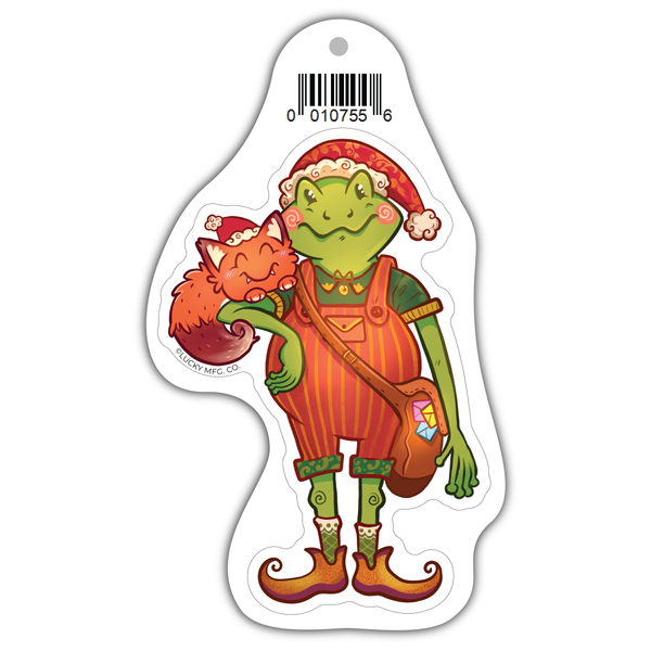 Pocket Fox Froggy Mailman Holiday Sticker – Madcap & Co