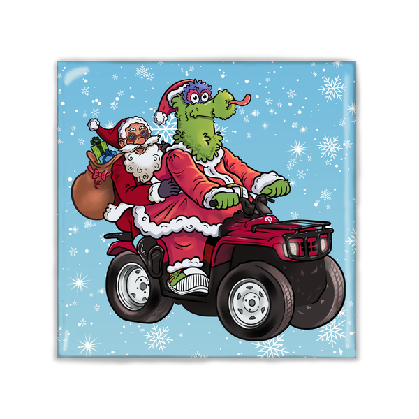 Philly Phanatic and Santa Holiday Magnet – Madcap & Co