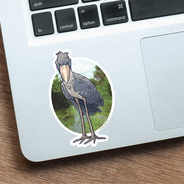 Shoebill Stork Vinyl Sticker – Madcap & Co