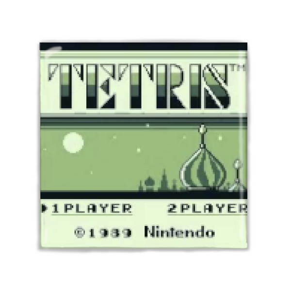 Tetris Game Start Screen Square Magnet – Madcap & Co