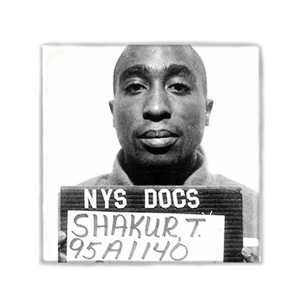 Tupac Shakur Mugshot Square Magnet – Madcap & Co