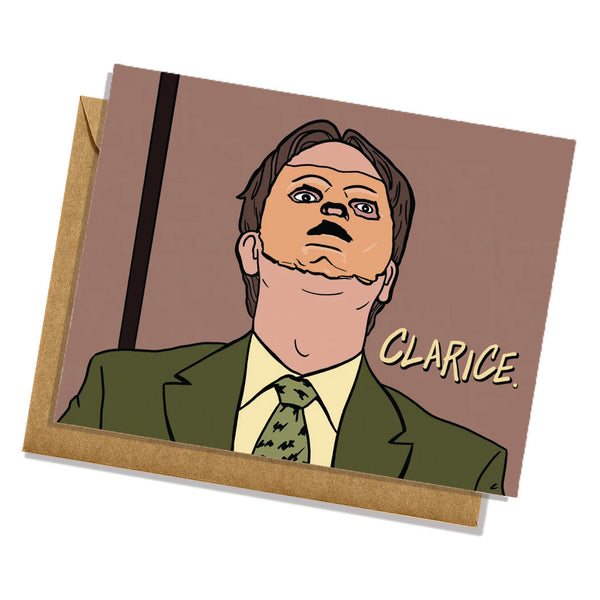 Dwight Schrute Rainn Wilson Clarice The Office Greeting Card – Madcap & Co
