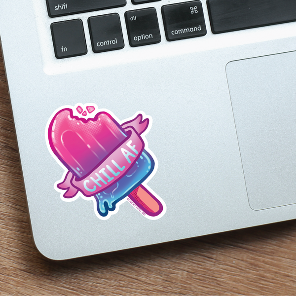 Chill AF Popsicle Illustrated Vinyl Sticker – Madcap & Co
