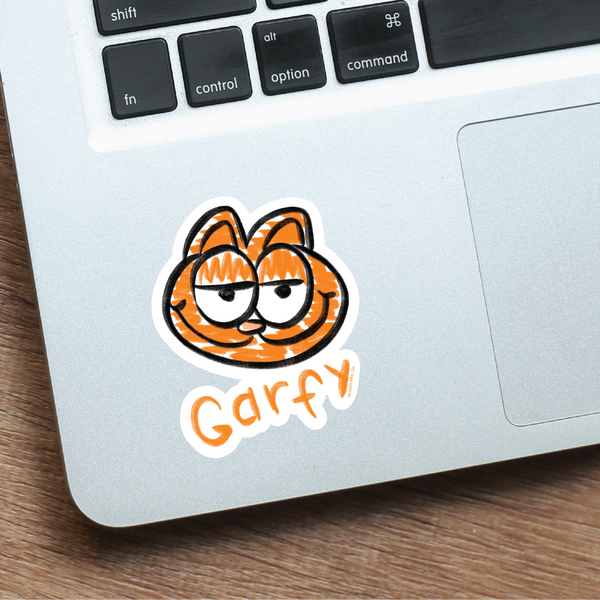 Garfy Parody Cartoon Vinyl Sticker – Madcap & Co