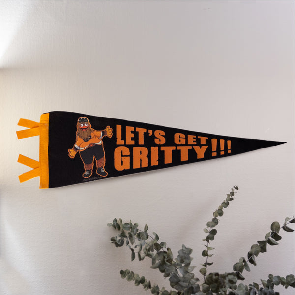 "Let's Get Gritty" Hand-Illustrated Pennant || Fandom || Hockey Team ...