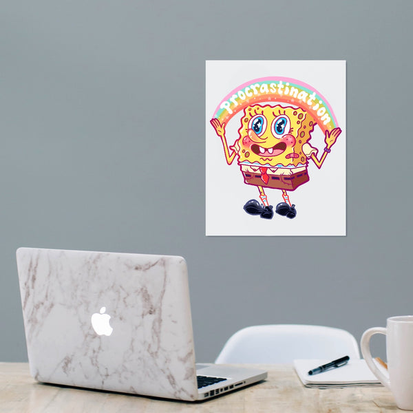 Spongebob Procrastination 8x10 Print – Madcap & Co
