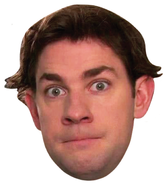 Jim Halpert Celebrity Head Vinyl Sticker - The Office – Madcap & Co