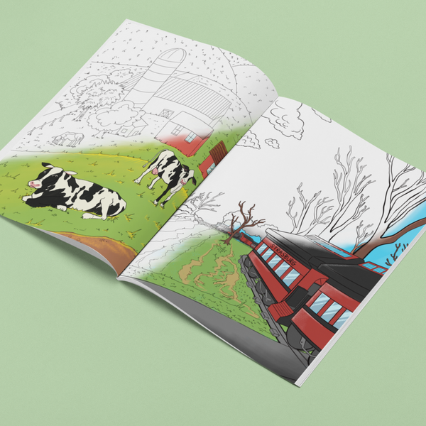 "Lancaster in Color" Lancaster County PA Coloring Book – Madcap & Co