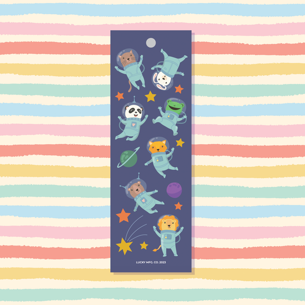 Astronaut Animals Vinyl Sticker Strip – Madcap & Co