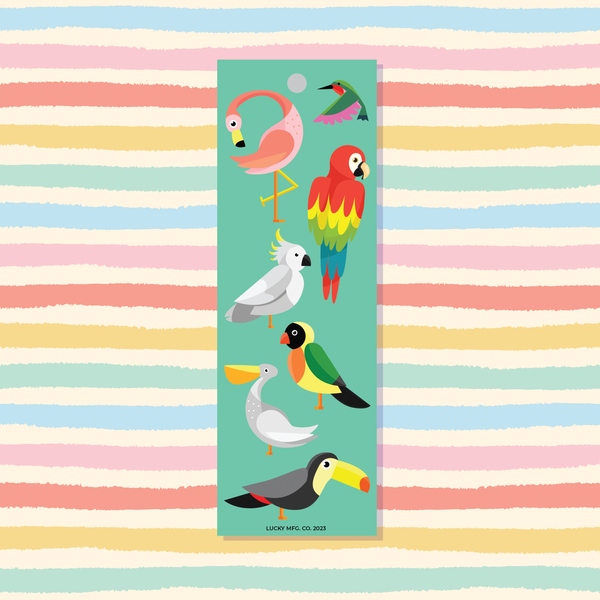 Tropical Birds Vinyl Sticker Strip – Madcap & Co