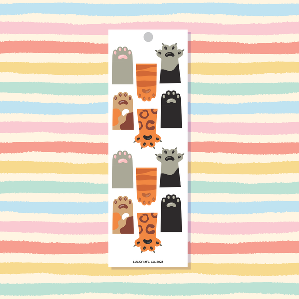 Cat Paws Vinyl Sticker Strip – Madcap & Co