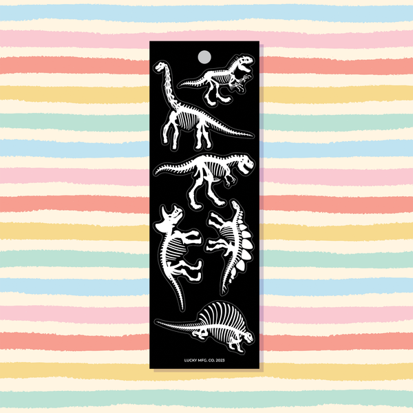 Dinosaur Fossils Vinyl Sticker Strip – Madcap & Co