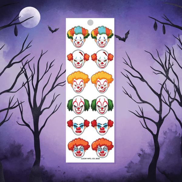 Scary Clowns Vinyl Sticker Strip – Madcap & Co