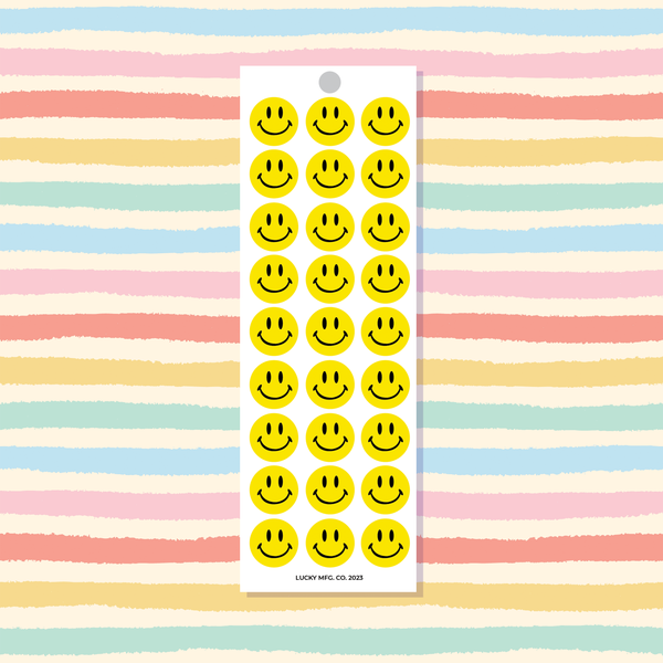 Smiley Faces Vinyl Sticker Strip – Madcap & Co