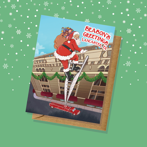 Santa Claus Season's Greetings From Lancaster, PA Card – Madcap & Co
