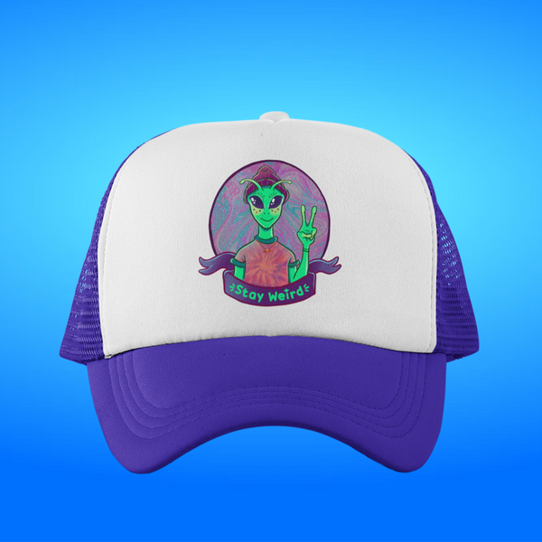 Stay Weird Alien Trucker Style Hat – Madcap & Co