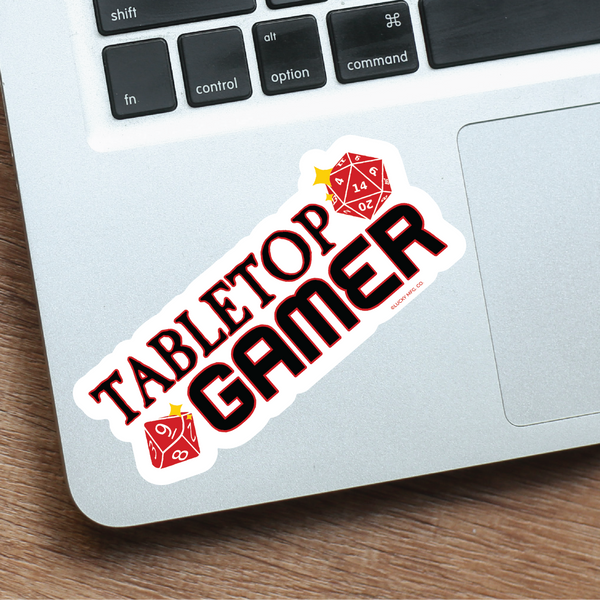 Tabletop Gamer Vinyl Sticker – Madcap & Co