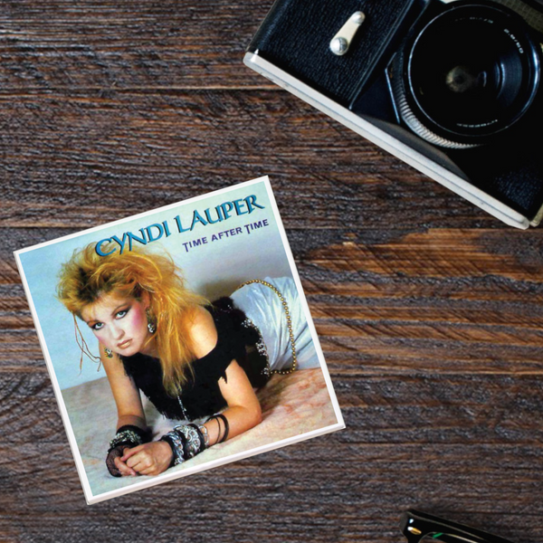 Cyndi Lauper 'Time After Time' Album Coaster – Madcap & Co